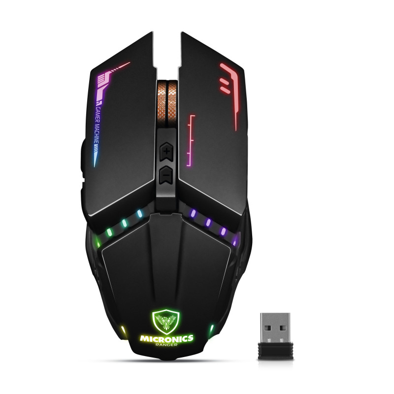 MOUSE GAMER INALAMBRICO RANGER RX MIC M822RX WIFI 7LEDS/7BOTONES ...